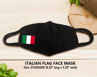 Italian Flag Face Mask - Etsy