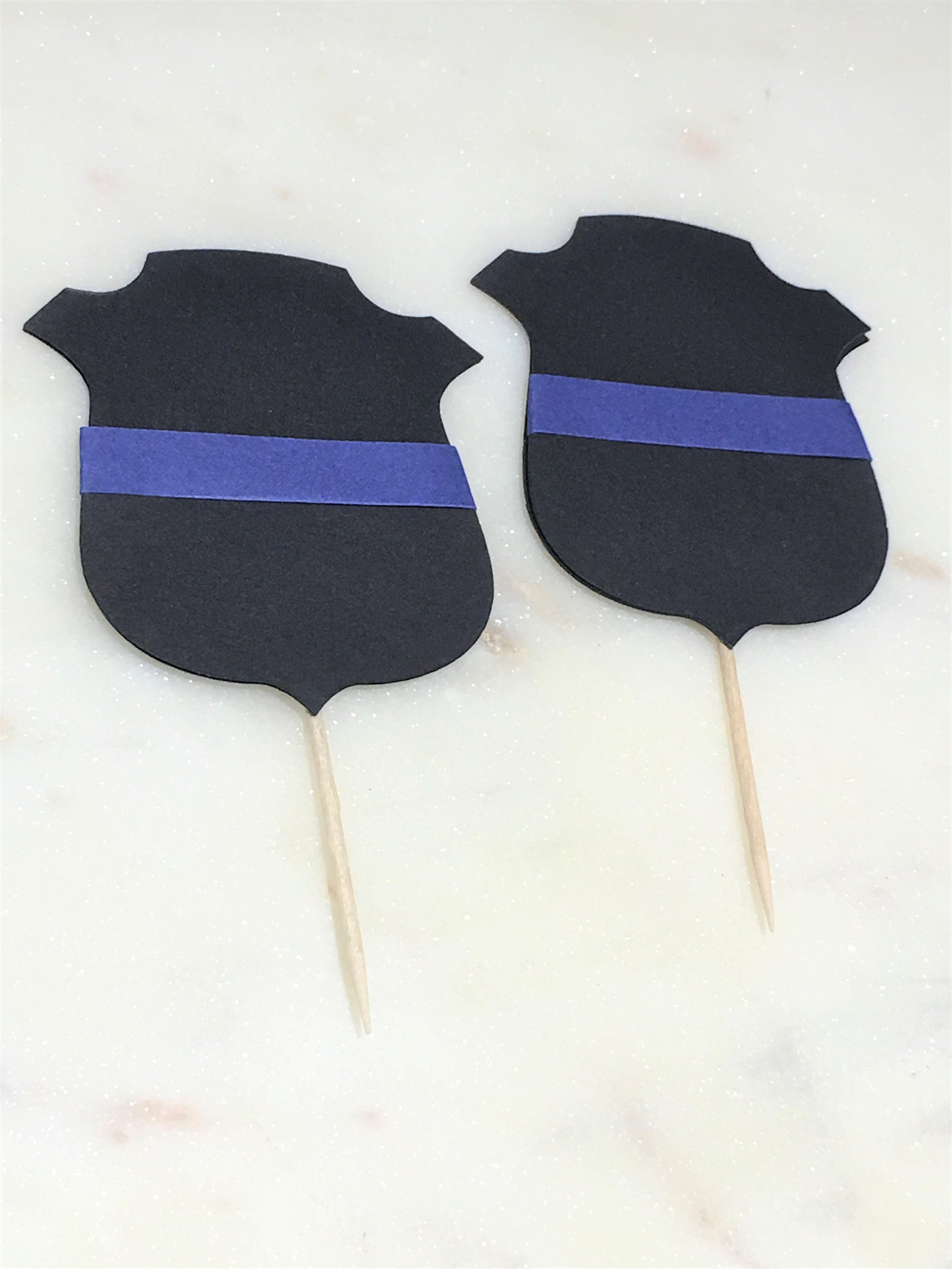Police Badge Cupcake Toppers, Police Badge, Police Graduation, NYPD ...