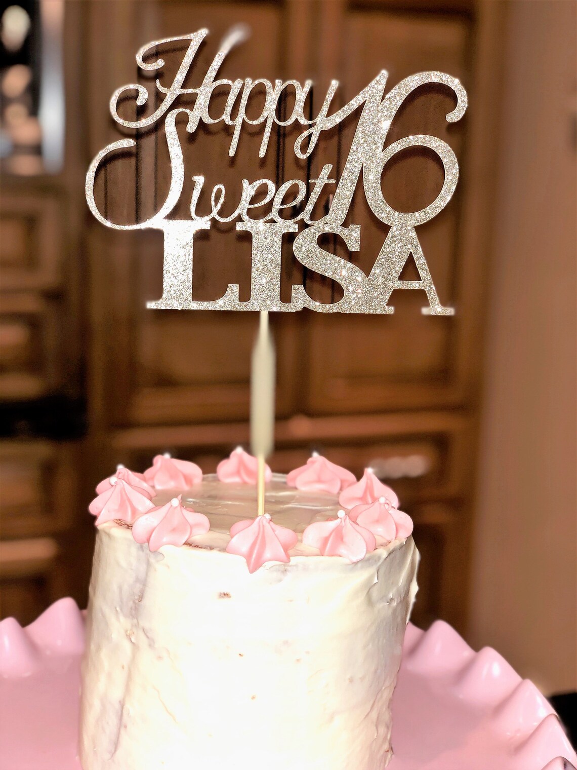 Custom Sweet 16 Cake Topper Custom Name Sweet Sixteen Any | Etsy