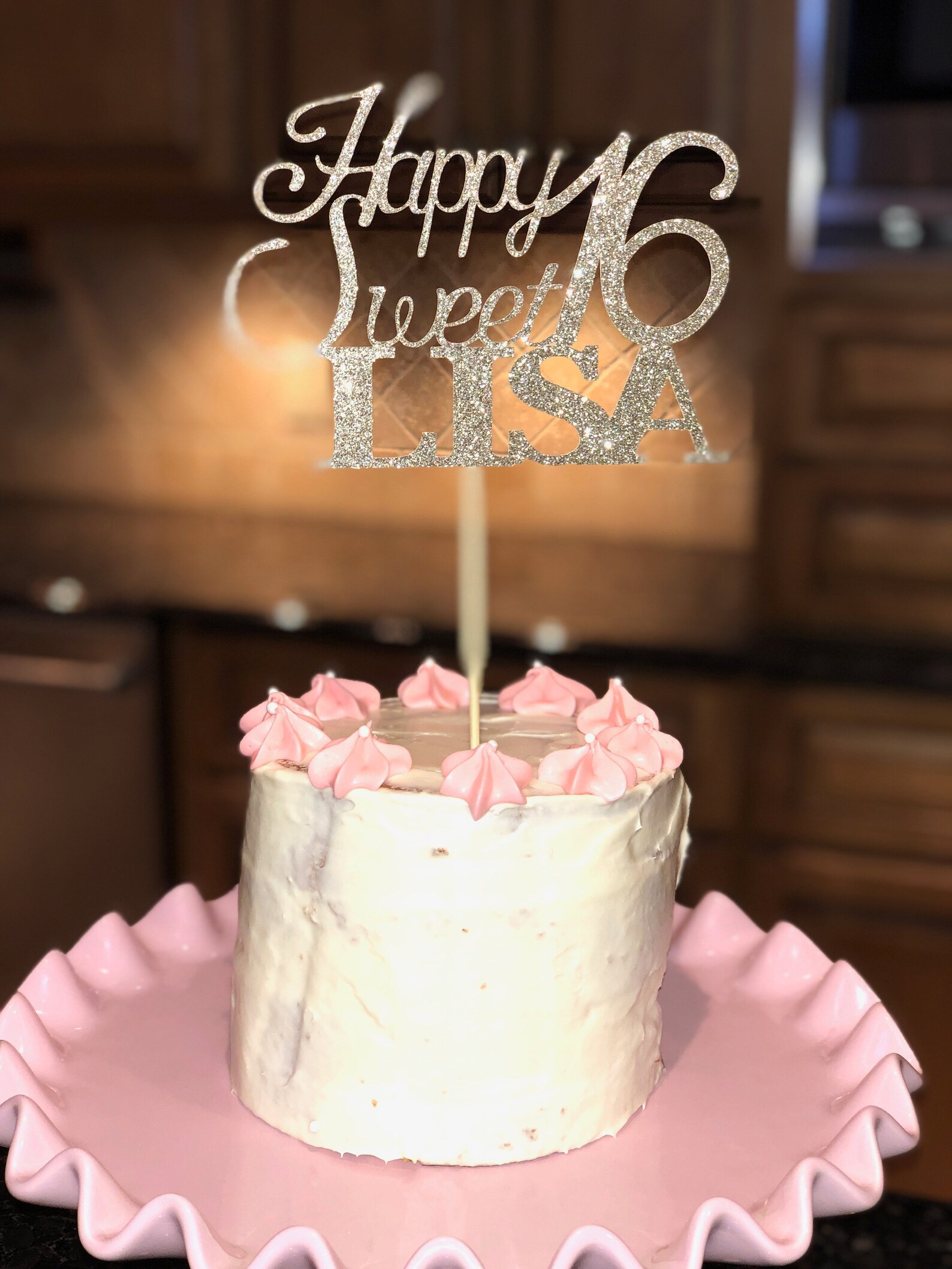 Custom Sweet 16 Cake Topper Custom Name Sweet Sixteen Any | Etsy