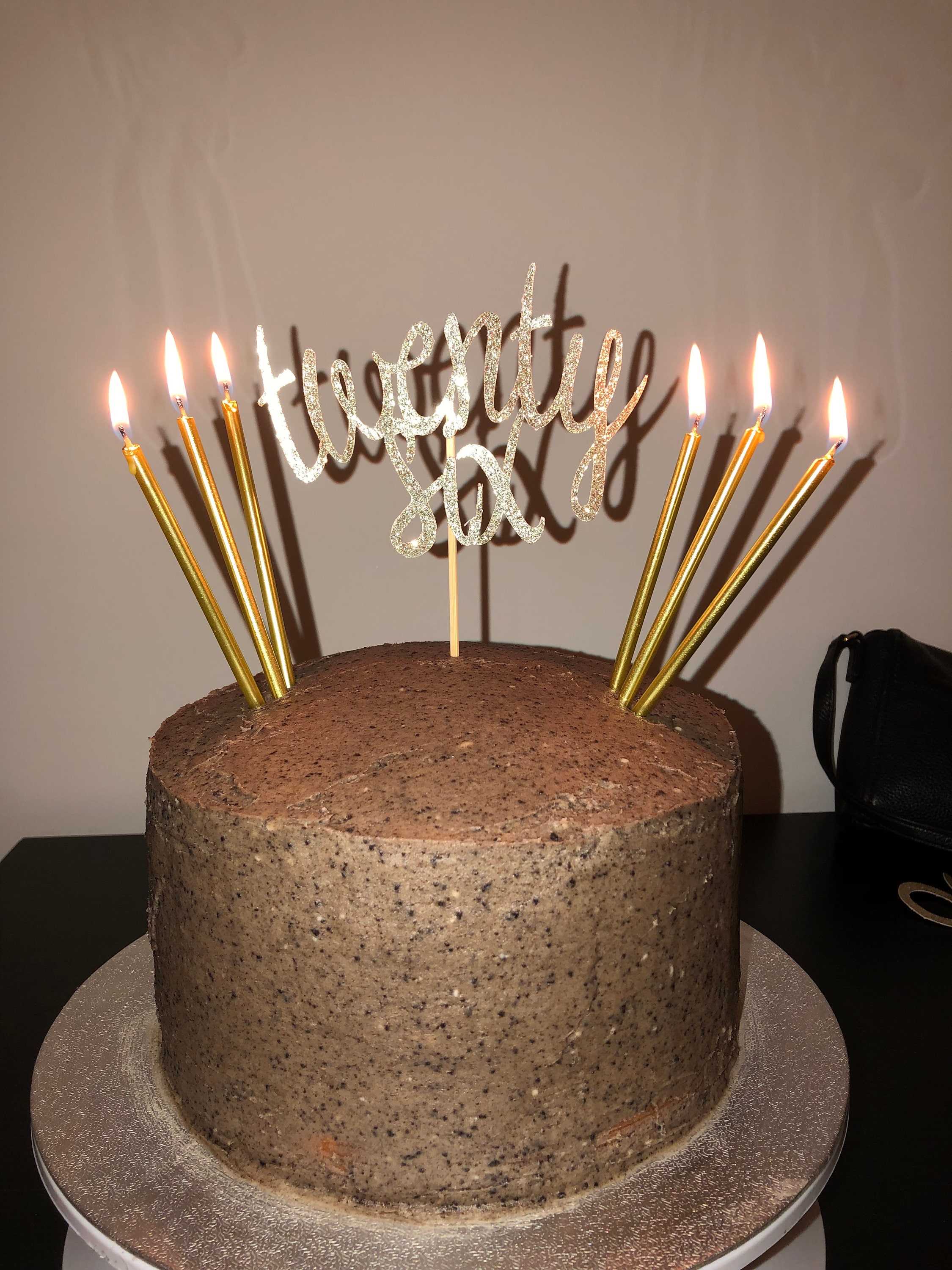 Gold Glitter Twenty-six Cake Topper, 26th Birthday - Etsy
