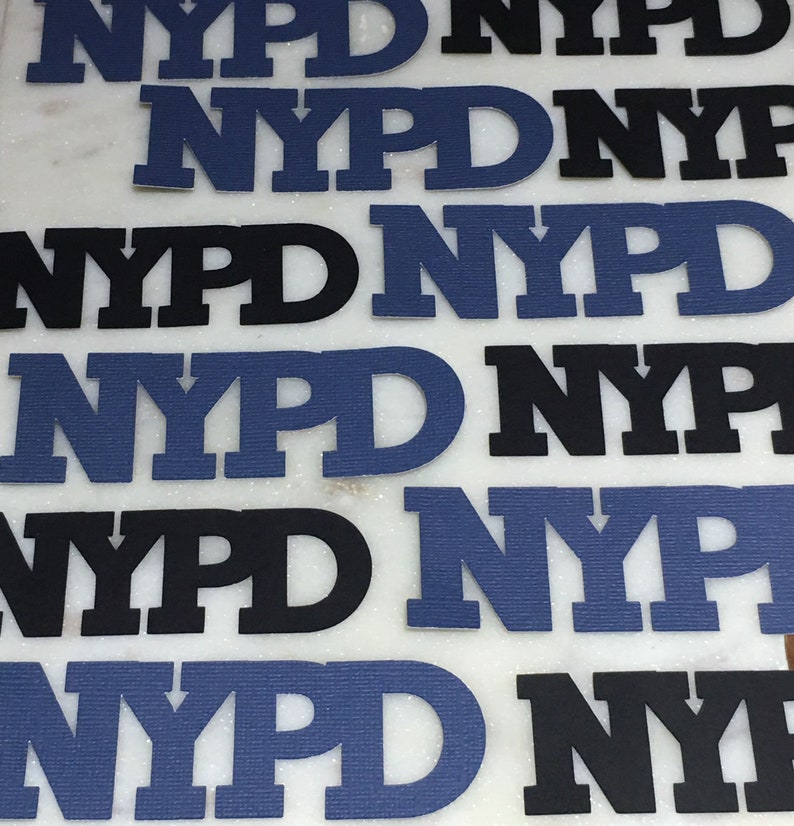 NYPD Police Confetti, Custom Police Department Confetti, Police Officer ...