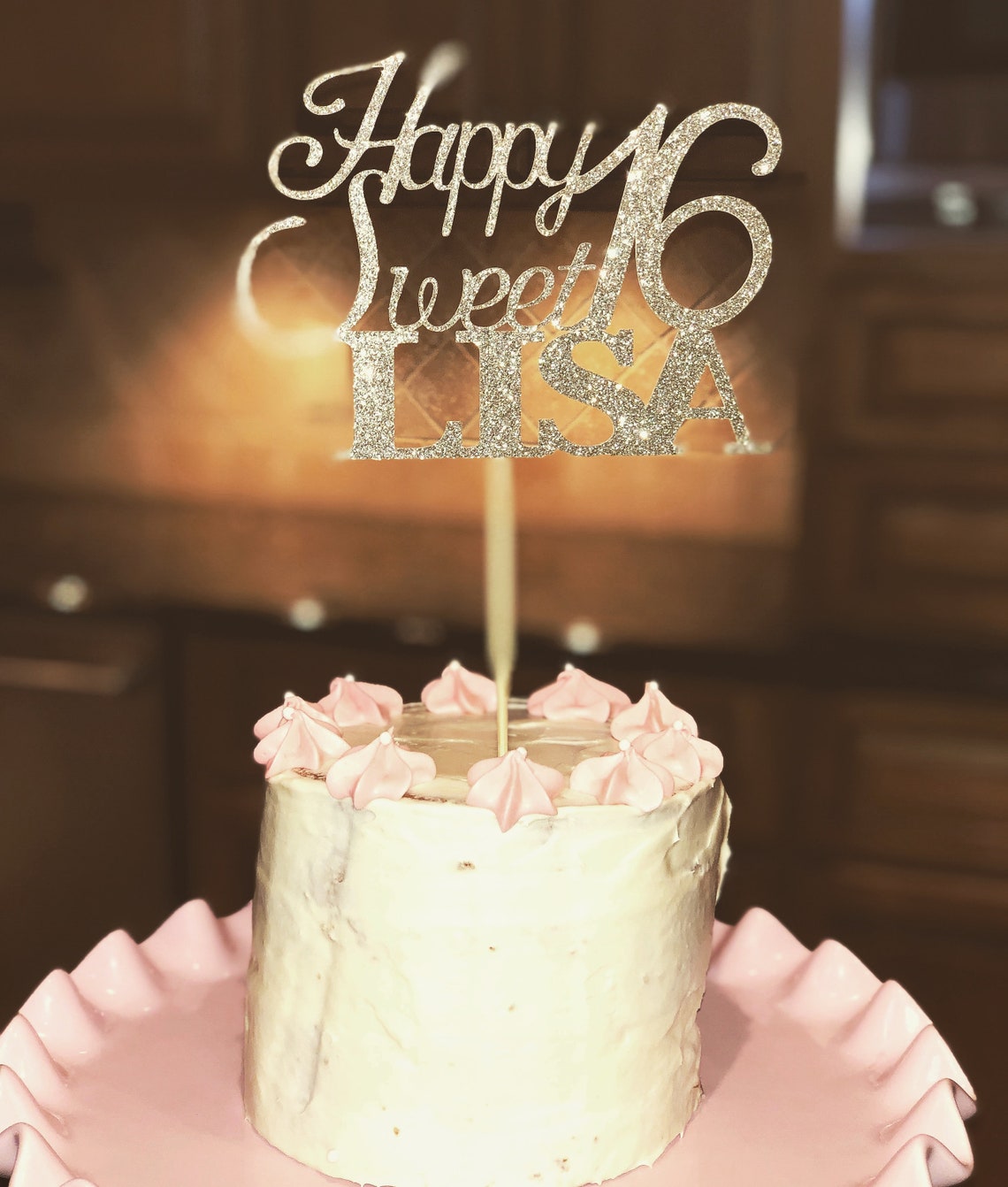 Custom Sweet 16 Cake Topper Custom Name Sweet Sixteen Any | Etsy