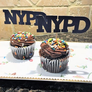 NYPD Cupcake Toppers, Custom for Any Police Department, Police ...