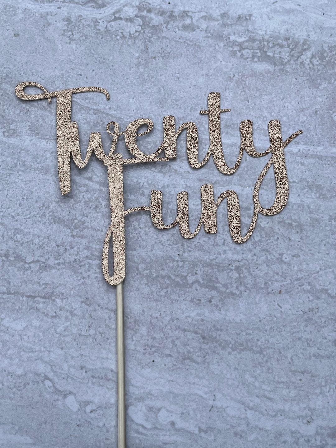 Twenty Fun Cake Topper, 20th Birthday Party Decoration - Etsy