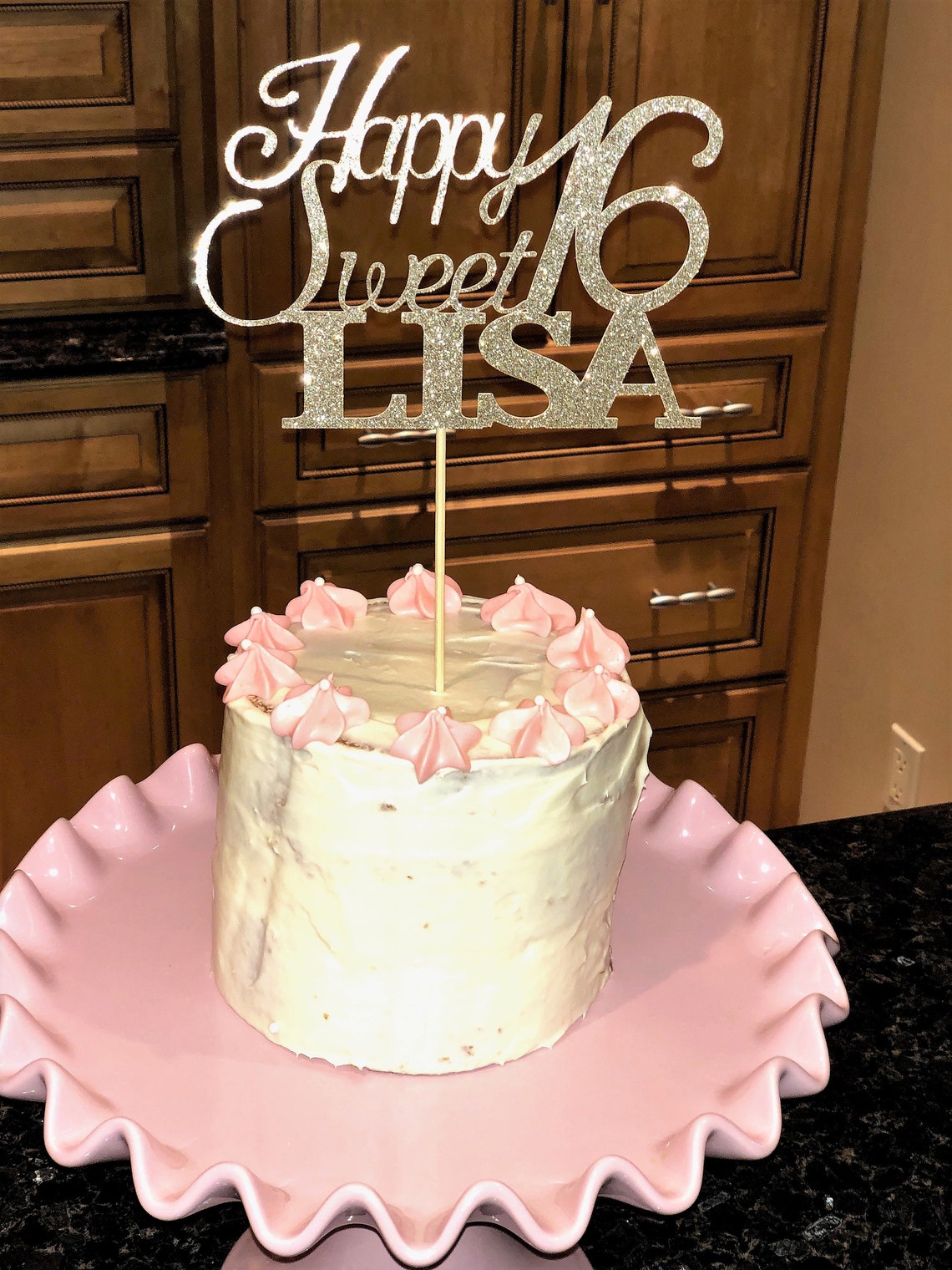 Custom Sweet 16 Cake Topper Custom Name Sweet Sixteen Any | Etsy