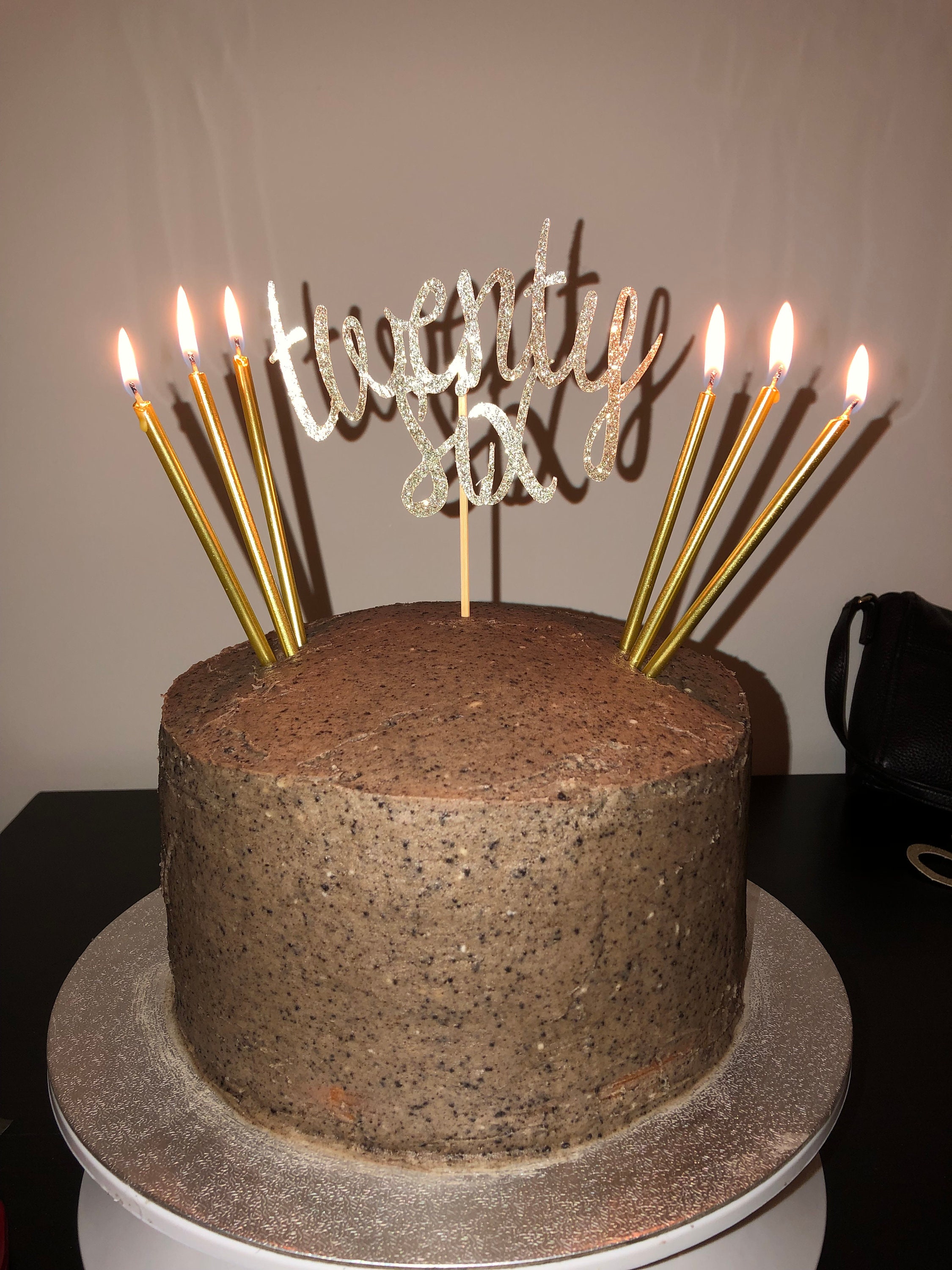 Twenty Six Cake Topper Custom Year Cake Topper Happy 26th | Etsy