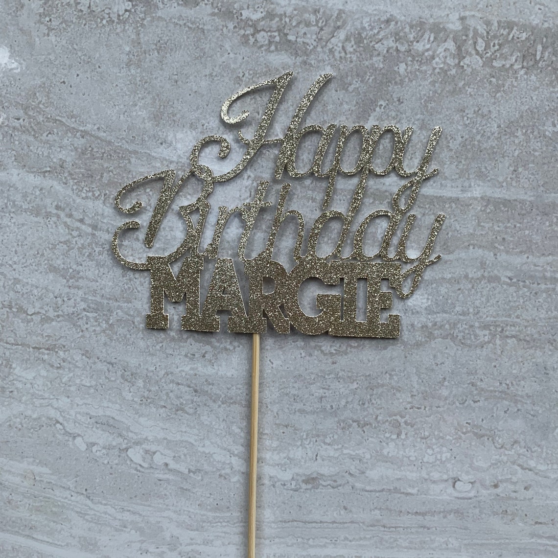 Happy Birthday Cake Topper Personalized Custom Name Happy | Etsy