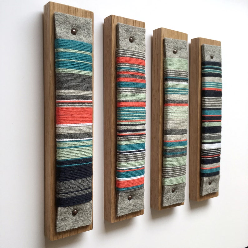 Textiles Art, Wall Hanging, Yarn Wrap, Winding, Fibre Art. - Etsy