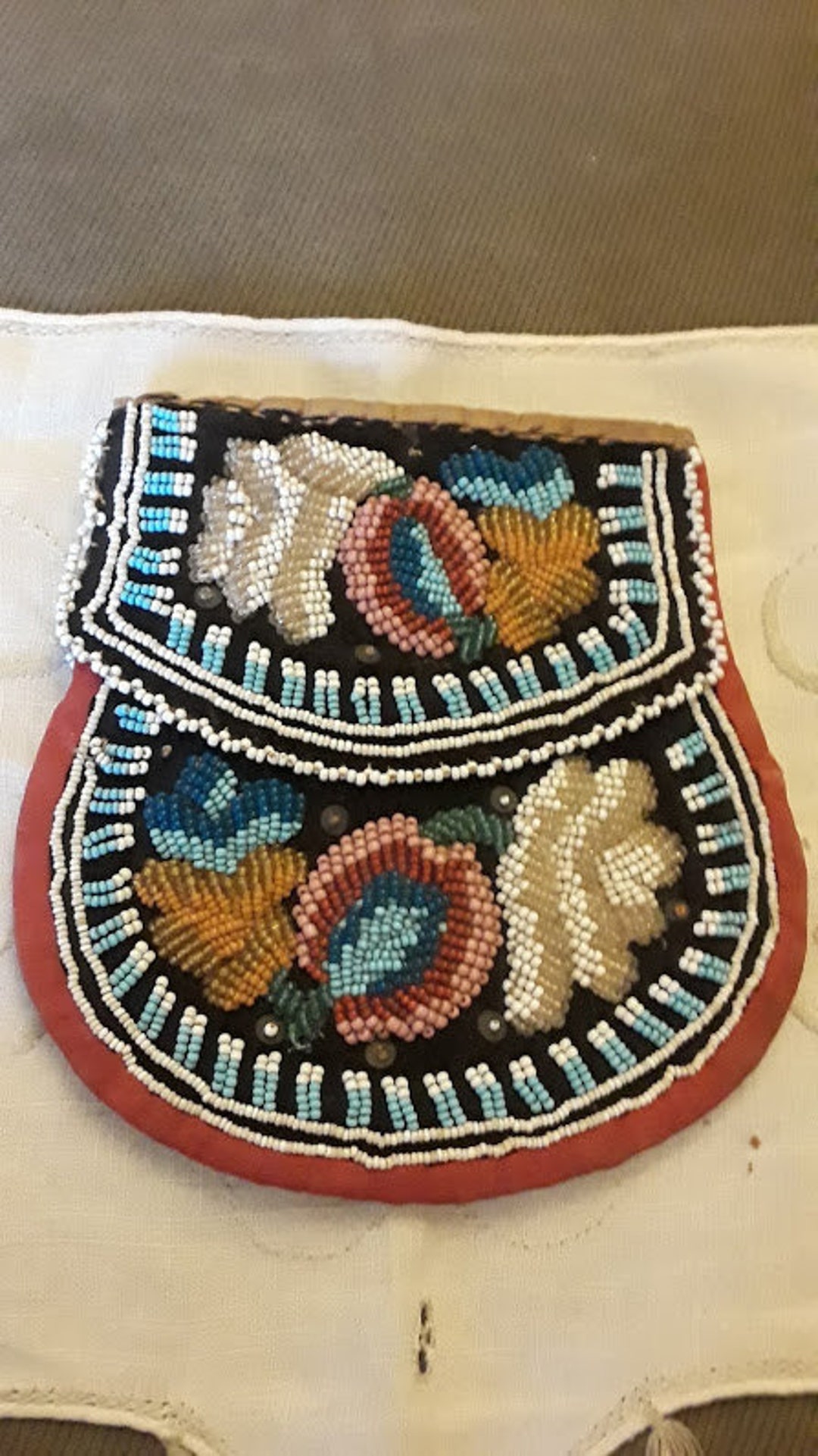 Native American Mohawk Iroquois Beaded Purse, 1870-1900 - Etsy