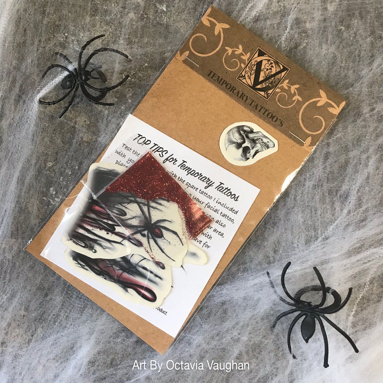 Spider Makeup, Halloween Temporary Tattoo, Witchy Tattoo, Witch Costume ...