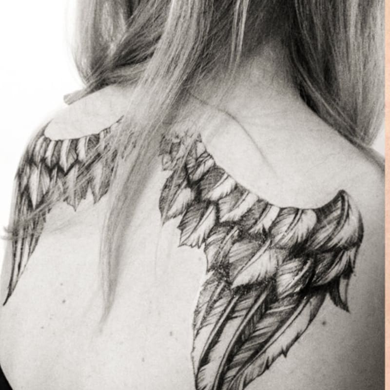 Angel Wing Tattoo - Etsy
