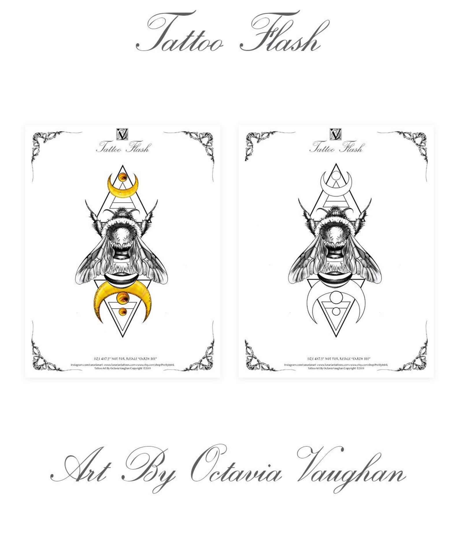 Bee Tattoo Flash, Bee Tattoo, Tattoo Flash, Bee Body Art - Etsy