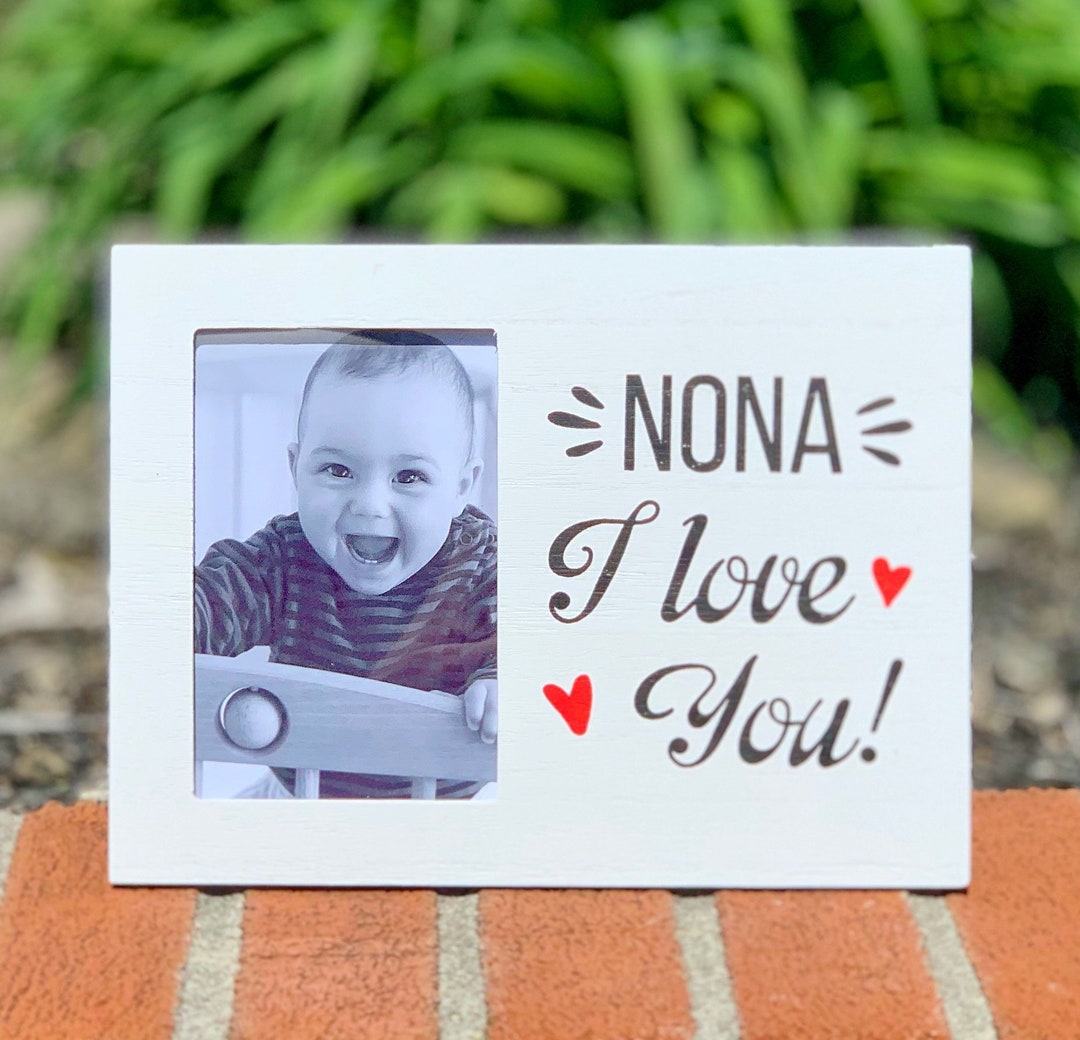 Greek Photo Frame - Nona I Love You - Etsy