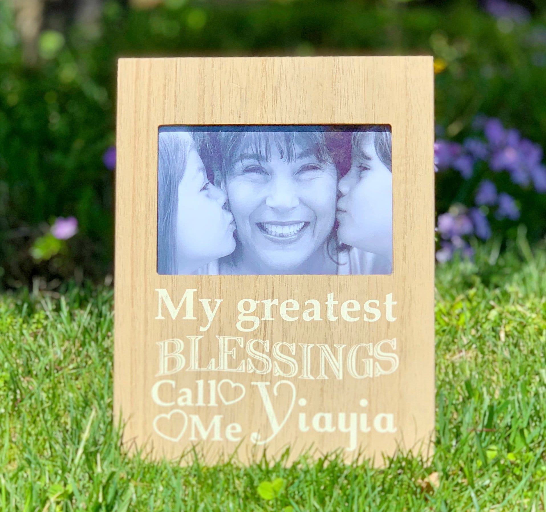Greek Photo Frame - My Greatest Blessings Call Me Yiayia - Etsy