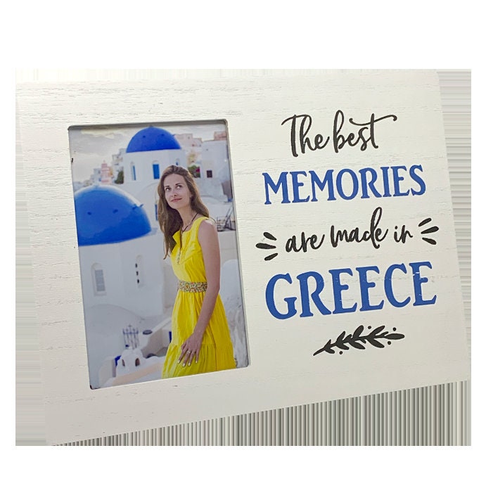 Greek Photo Frame - Greece Memories - Etsy
