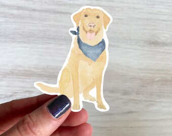 Yellow Lab Decal Sticker - Etsy