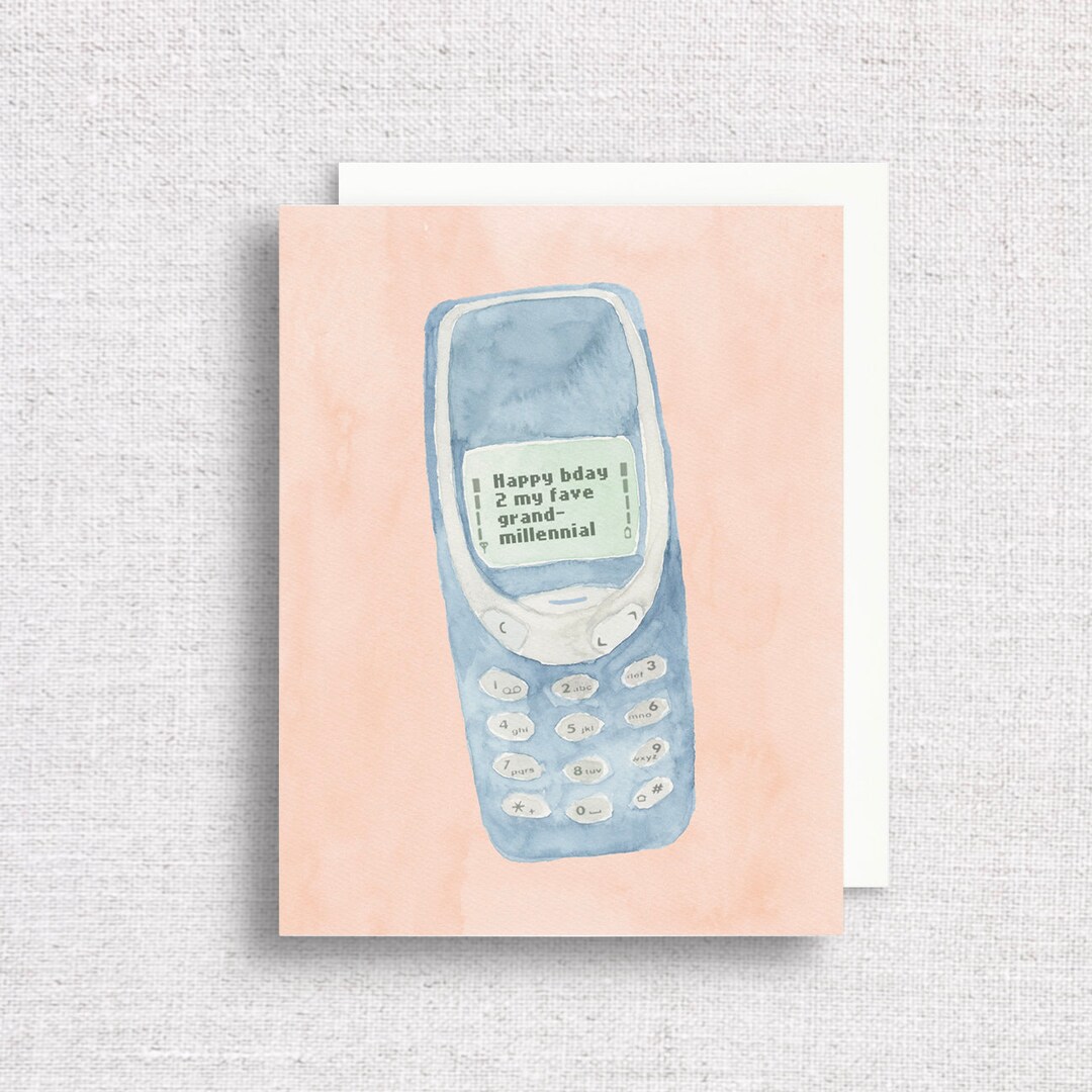 Grandmillenial Birthday Greeting Card Happy Birthday Millennial You're ...