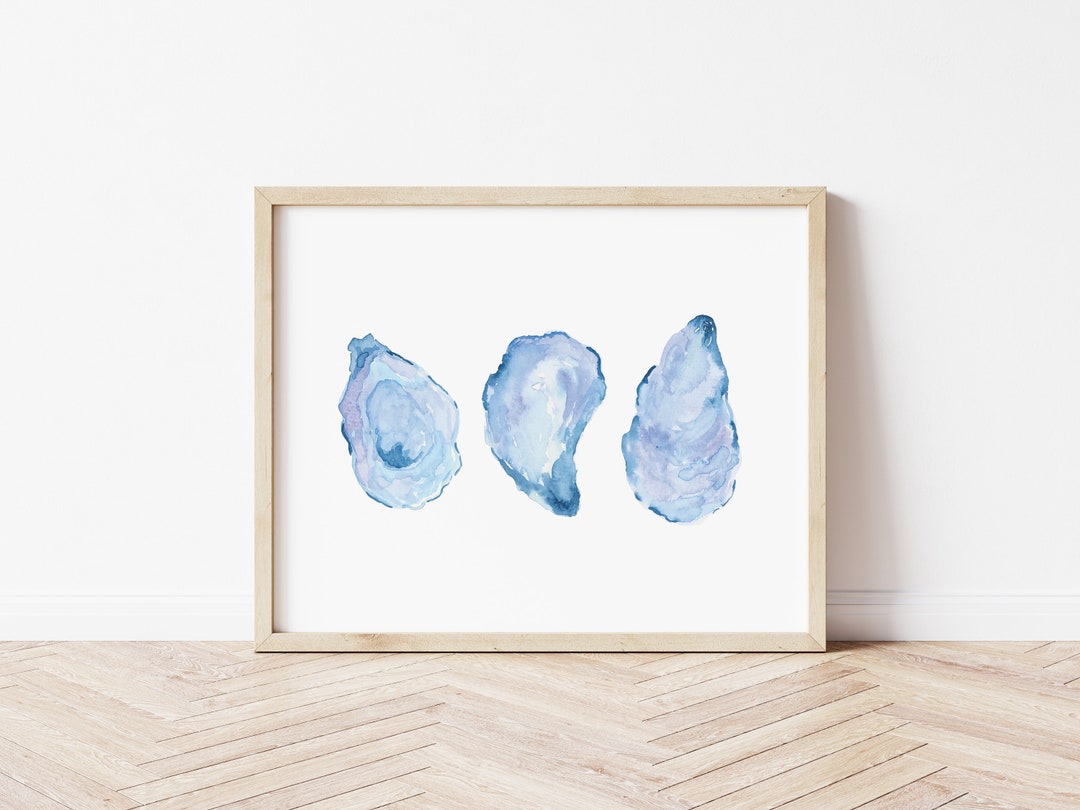 Watercolor Mussels Art Print | Coastal Artwork | Coastal Wall Art ...