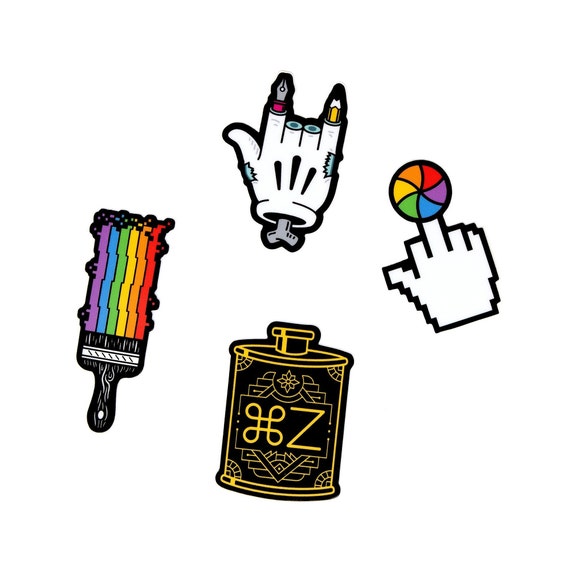 DESIGNER STICKER PACK | Etsy