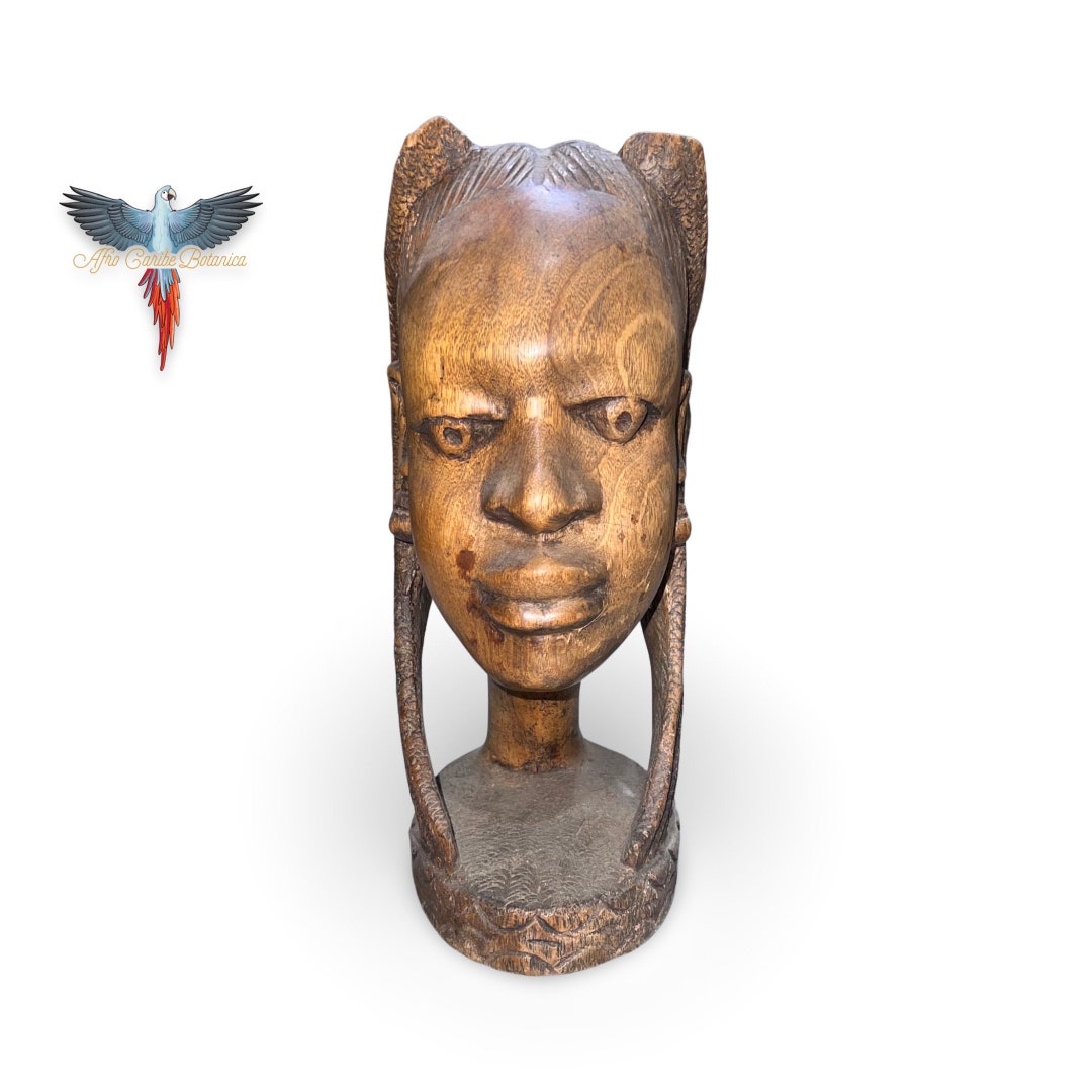 African Goddess Head Statue - Etsy