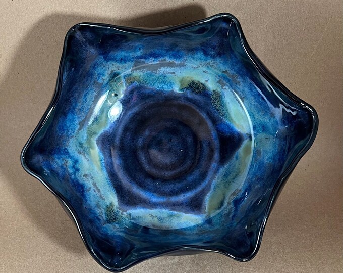 Fluted Pottery Fruit or Centerpiece Bowl, Handcrafted - Etsy