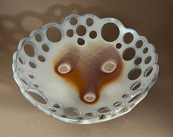 Wood-fired Centerpiece or Fruit Ceramic Bowl "the Fox", Handmade - Etsy
