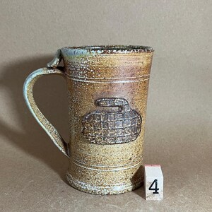 Curling Large Mug Stein, Stoneware Handmade Salt or Soda Fired - Etsy