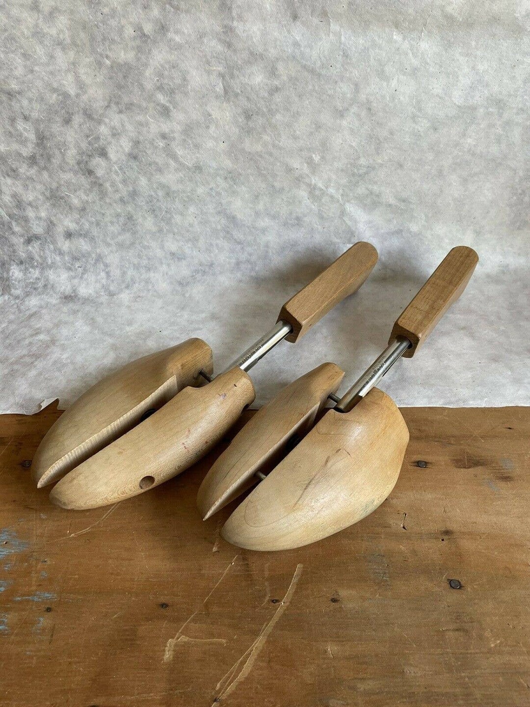 Vintage Wooden Shoe Keepers No. 4 Mohawk Rochester Shoe Tree Co Split ...