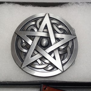 Pentacle Pentagram Gothic Medieval Belt Buckle Reversible - Etsy