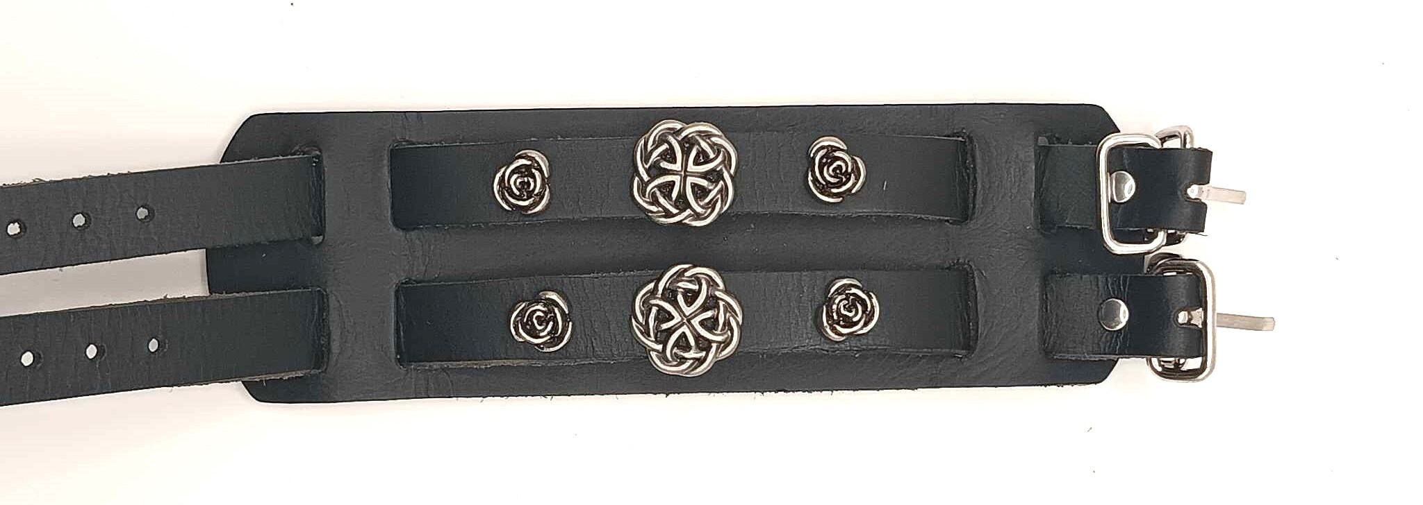 Celtic Viking Renaissance Rose Leather Bracelet Cuff Wristlet Bracer - Etsy