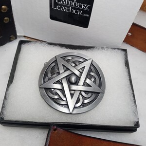 Pentacle Pentagram Gothic Medieval Belt Buckle Reversible - Etsy