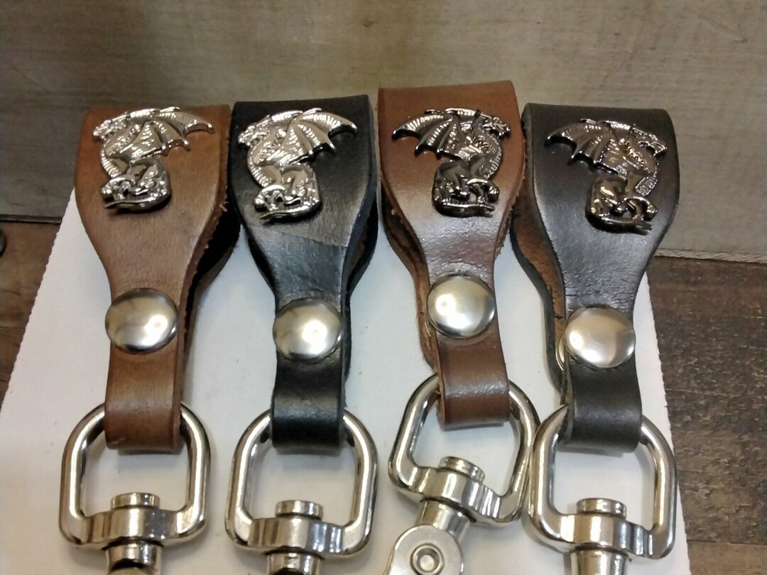 Dragon Keychain Medieval Celtic Viking Leather Key Fob - Etsy