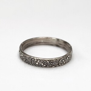 Swirl Band in Sterling Silver - Etsy