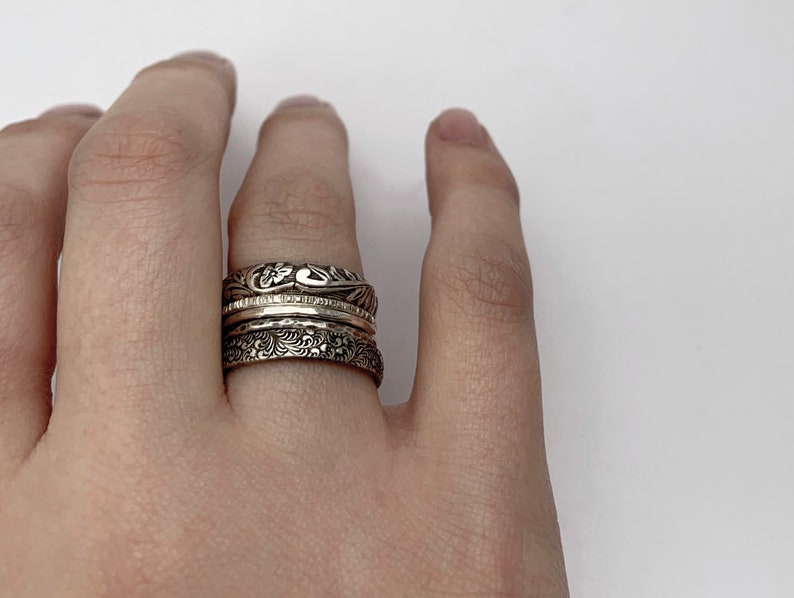 Swirl Band in Sterling Silver - Etsy