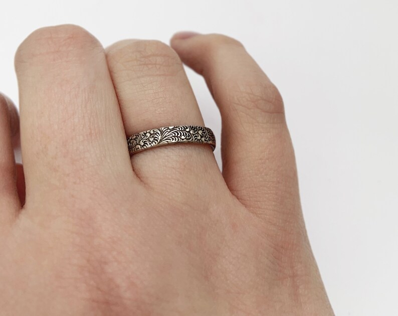 Swirl Band in Sterling Silver - Etsy
