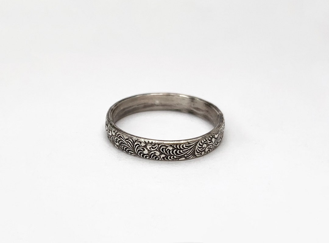 Swirl Band in Sterling Silver - Etsy