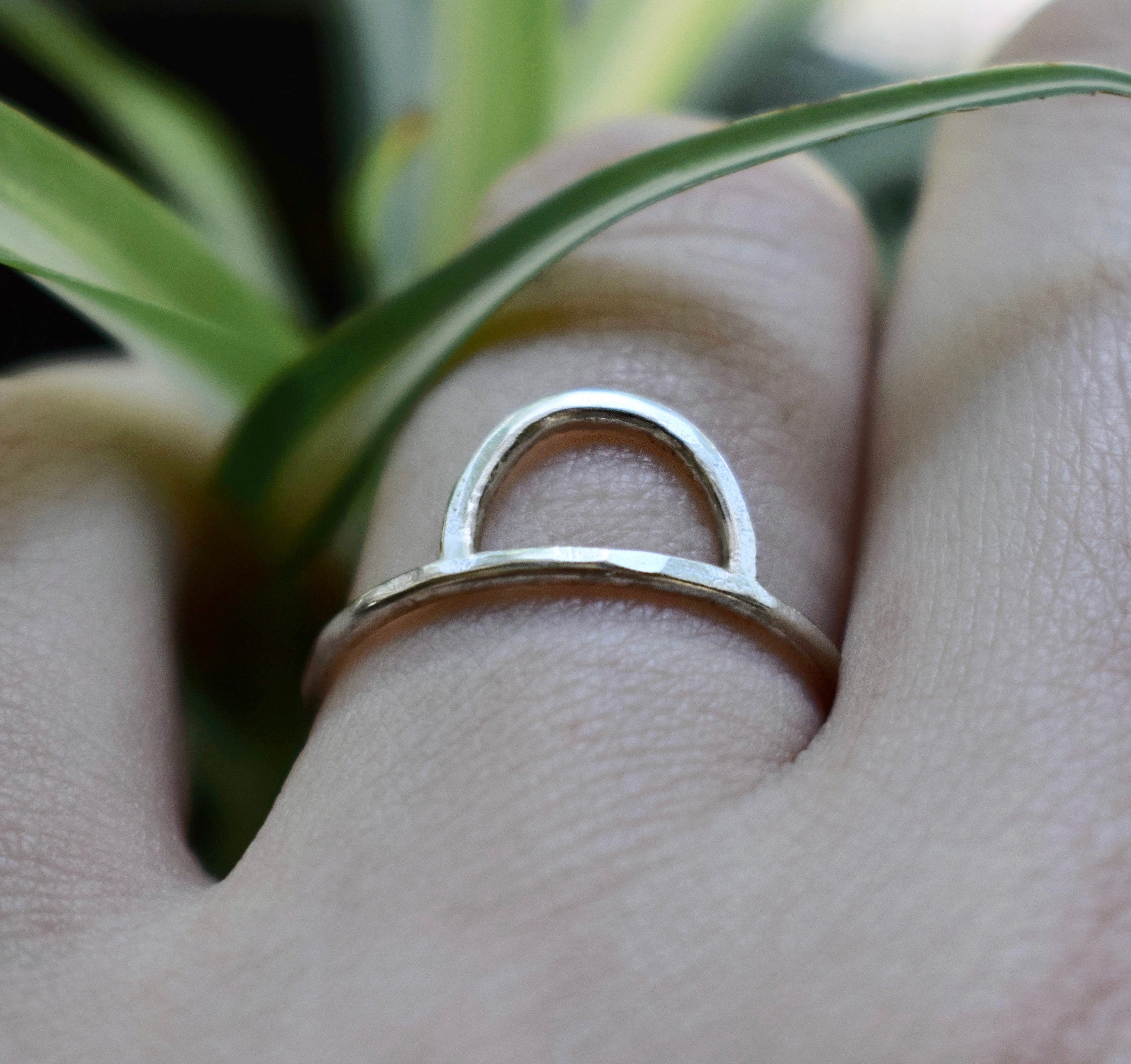 Arc Ring in Sterling Silver - Etsy