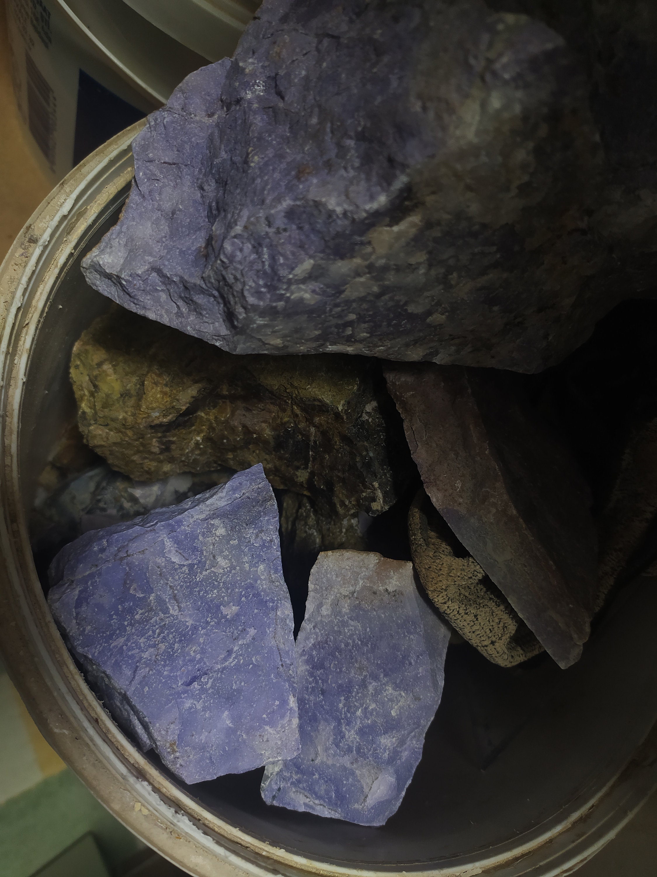 Raw Turkish Purple Jade,blue Lavender Variation: Natural Rough ...