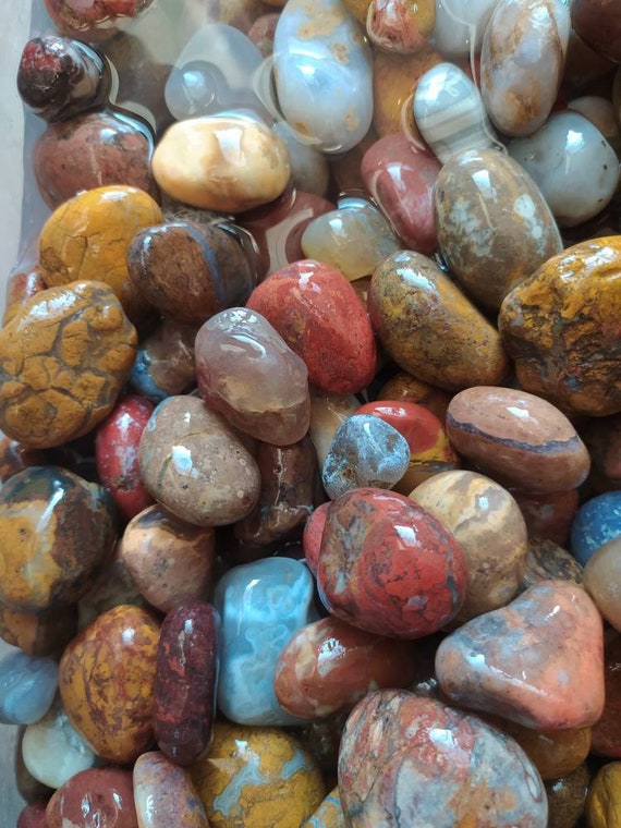 Naturally Water Washed and Naturally Tumbled Various Black Sea Agates and Jaspers From Black Sea. Etsy