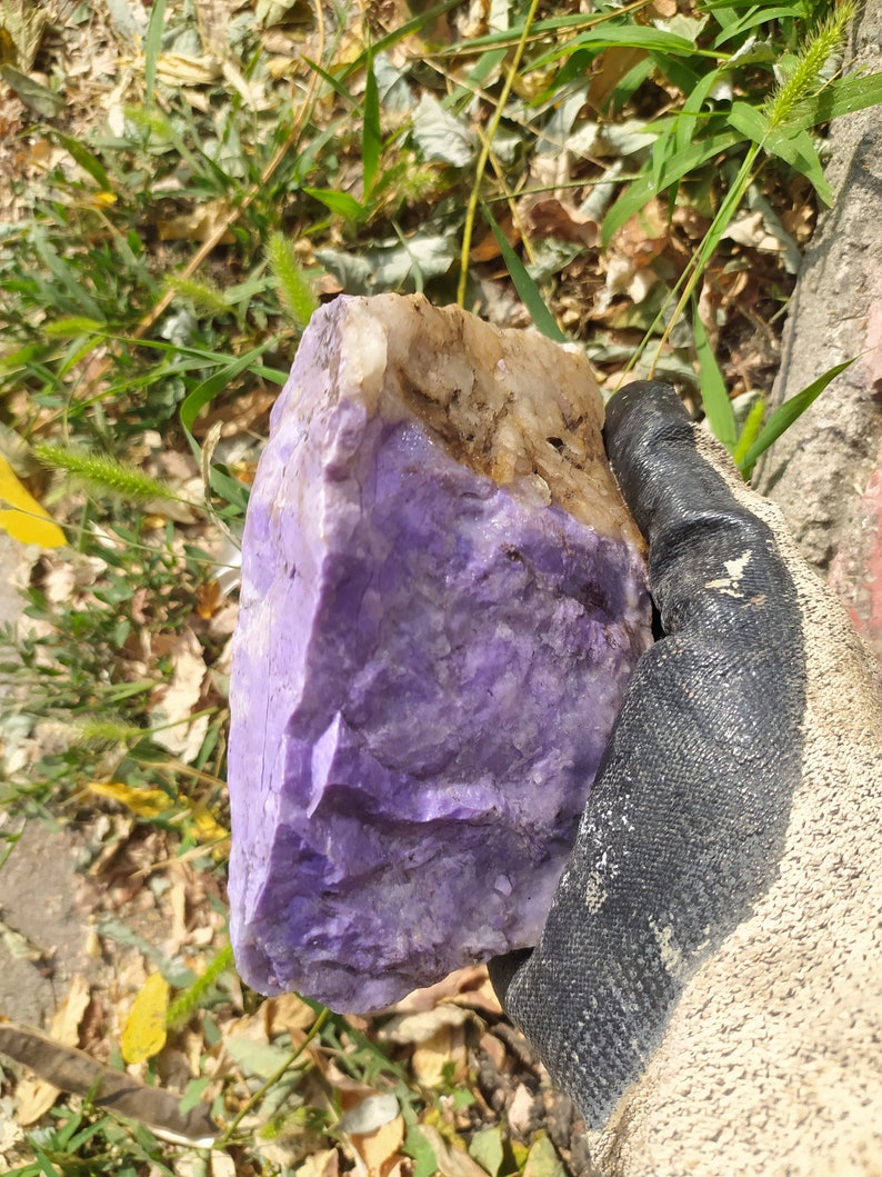 Raw Turkish Purple Jade,blue Lavender Variation: Natural Rough ...