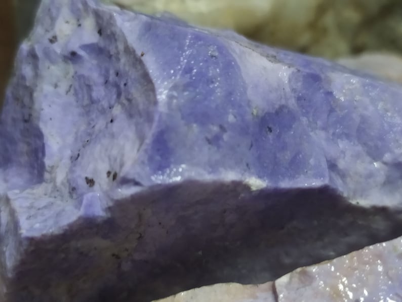 Raw Turkish Purple Jade,blue Lavender Variation: Natural Rough ...