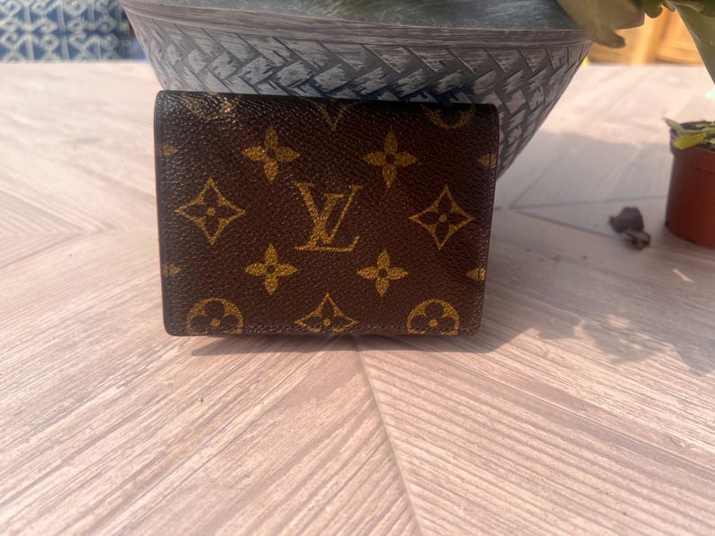 Louis Vuitton Monogram Card Holder - Etsy