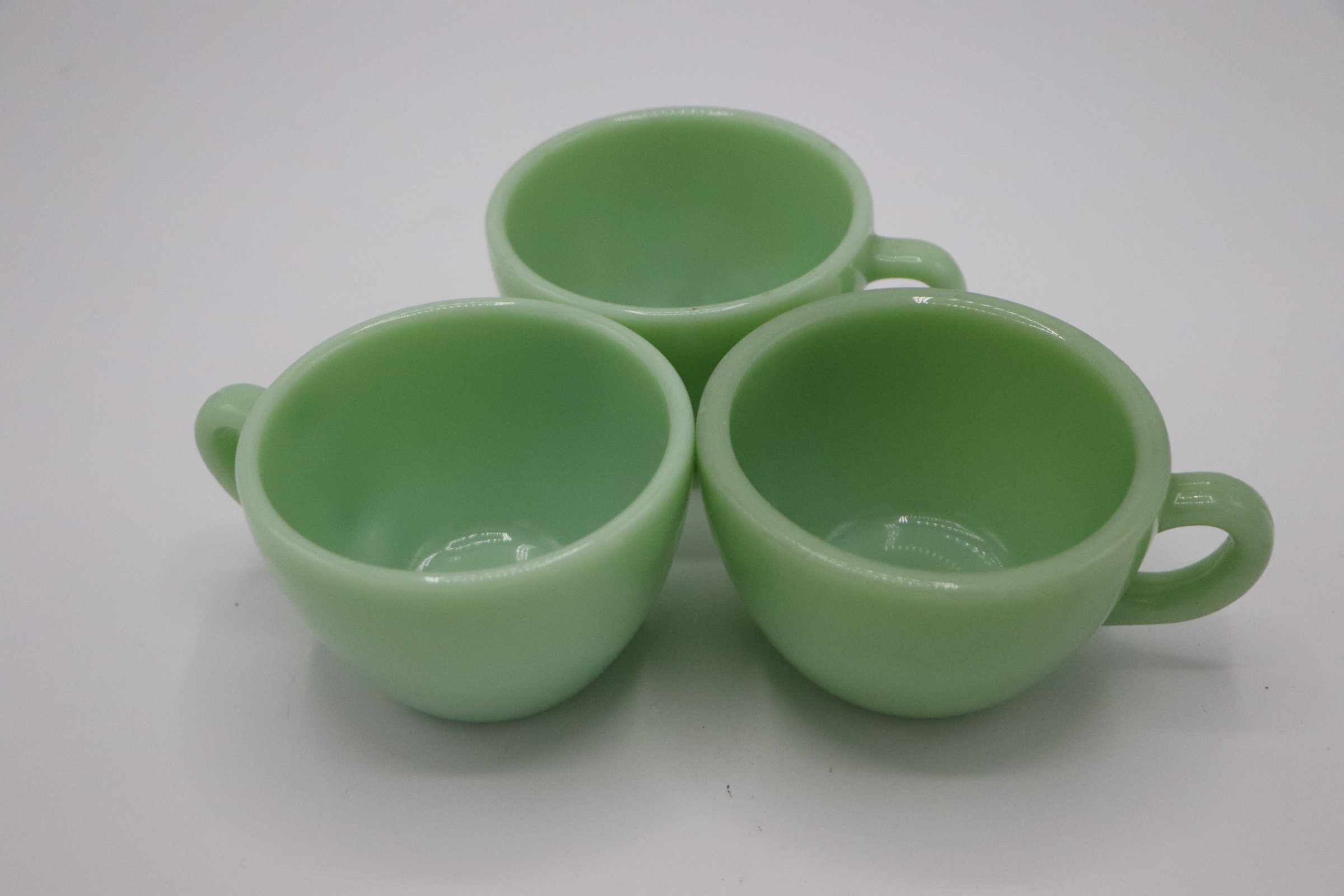 Jadeite Fire King Restaurant Ware Set of 3 "extra Heavy" Mugs - Etsy