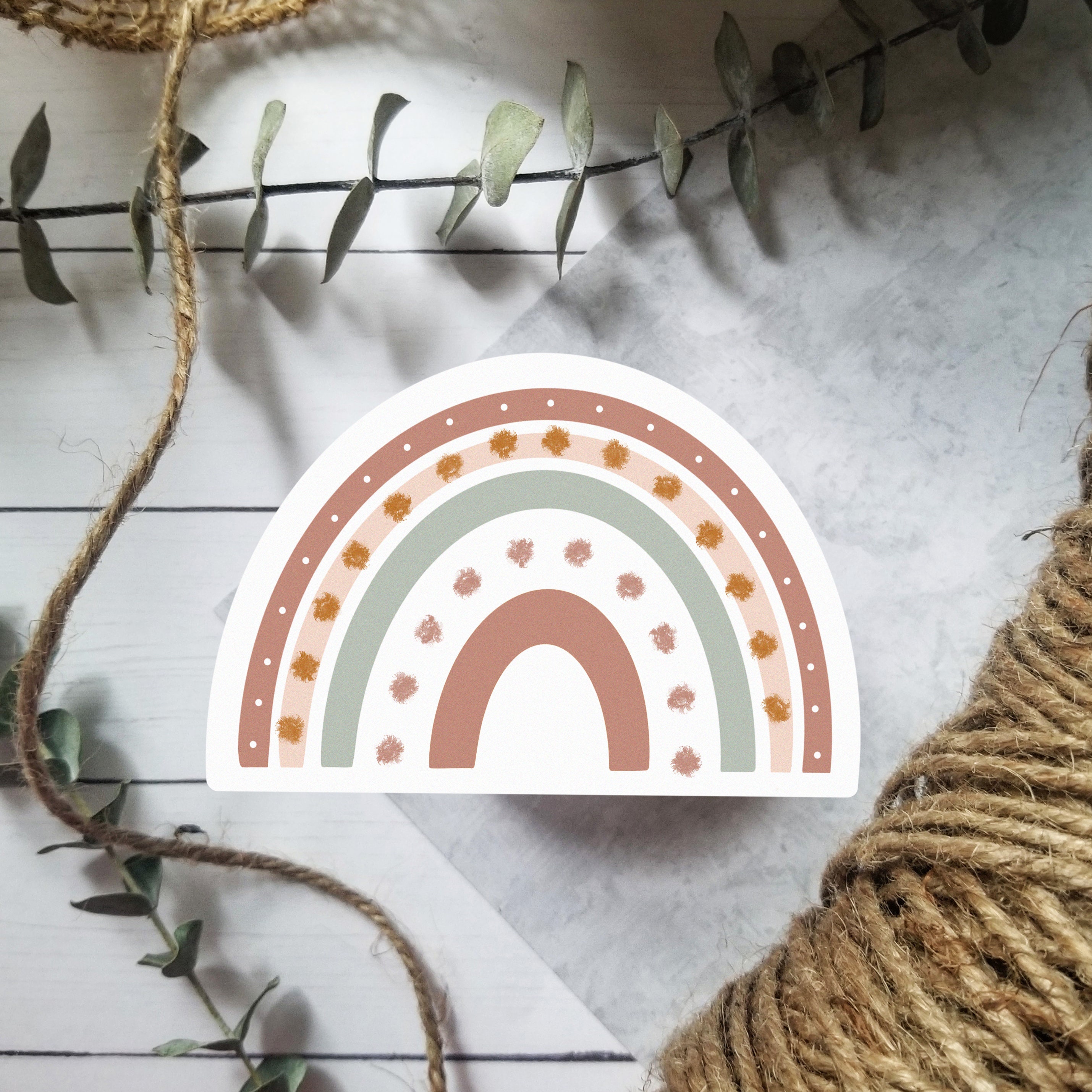 Waterbottle Stickers Waterproof Stickers Boho Rainbow Waterproof ...