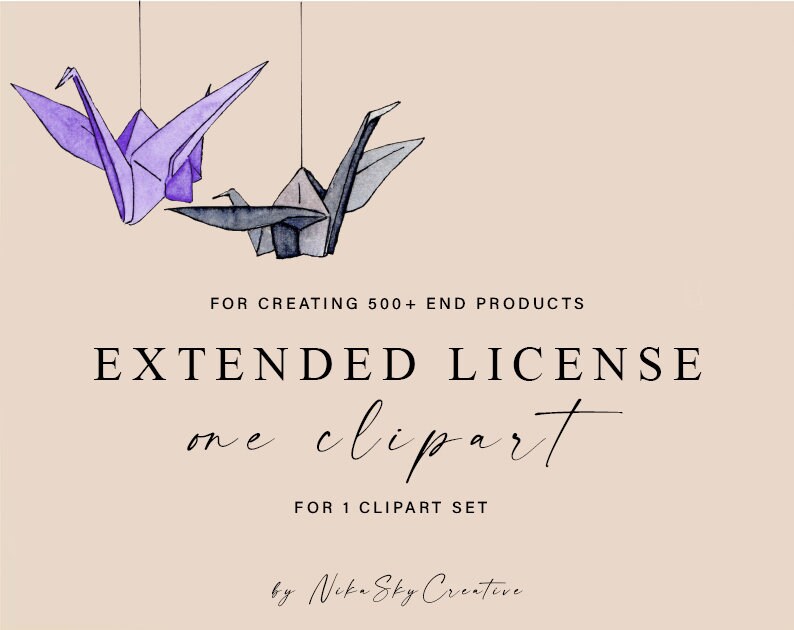 Extended License One Clipart for One Single Clipart Set by - Etsy