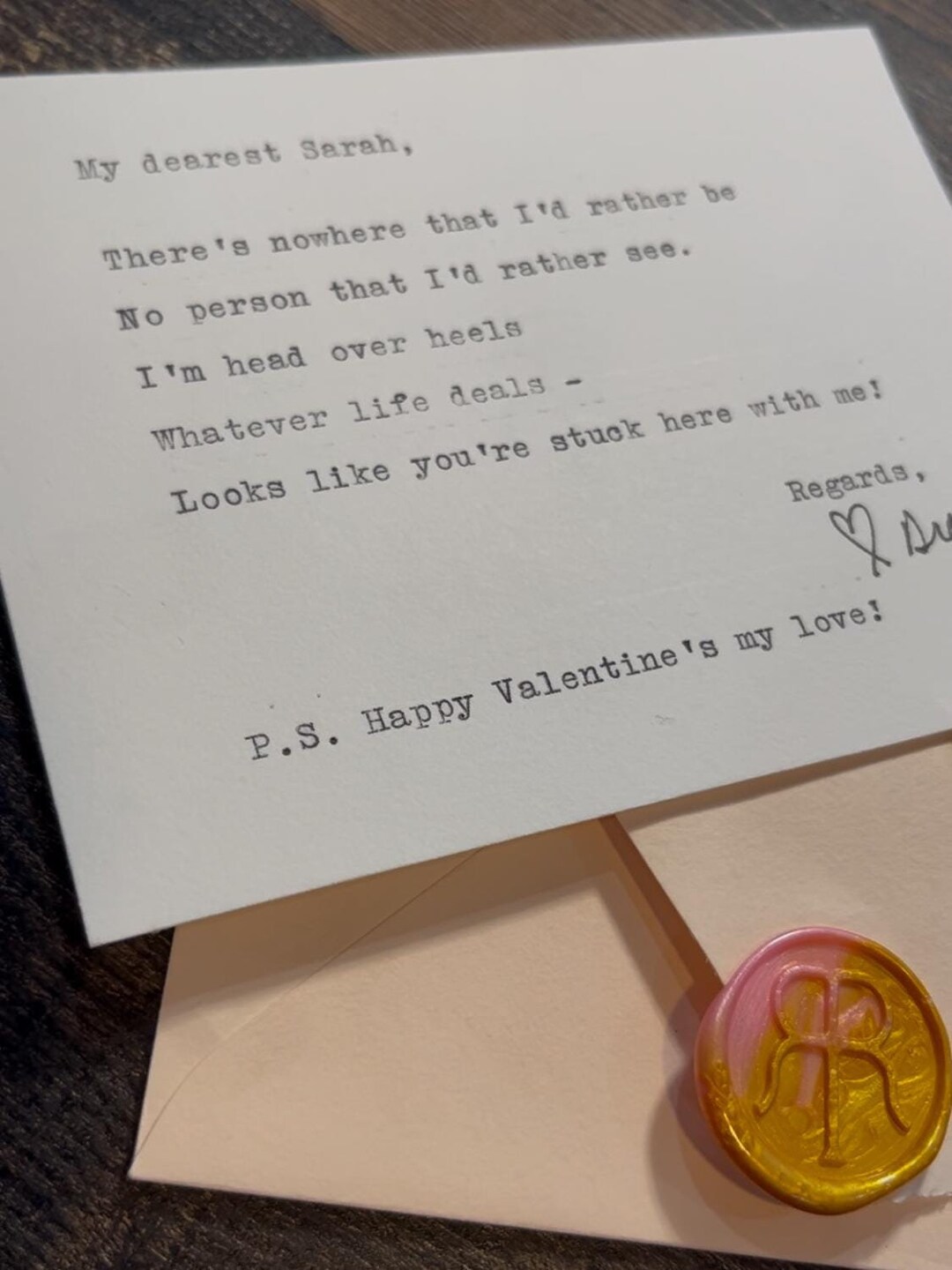 Custom, Type-written, Wax-sealed Toasts - Etsy