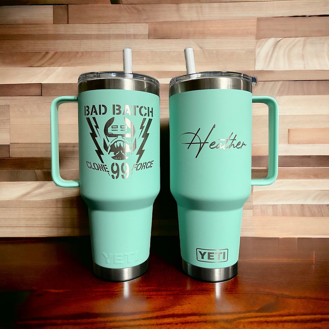 Customizable YETI 42oz Mugs With Straw Lid-laser Engraved - Etsy