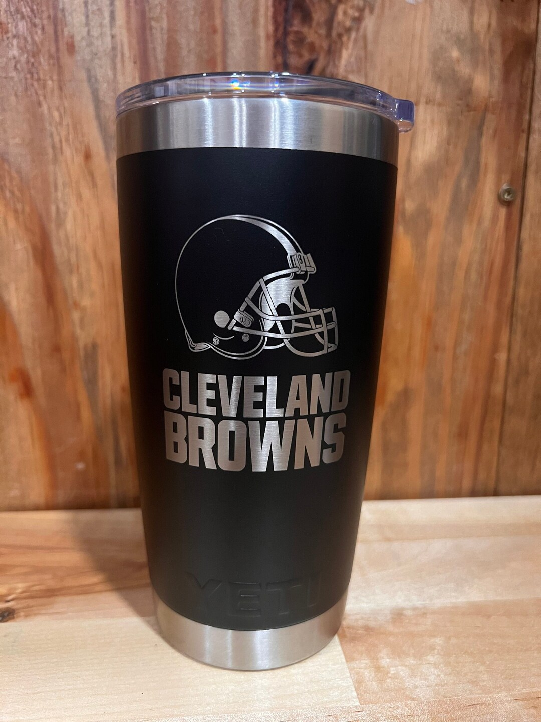 Laser Engraved YETI Rambler With Cleveland Browns - Etsy