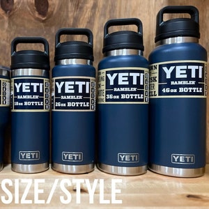 Custom Engraved Bottle Label on YETI Rambler Bottles - Etsy